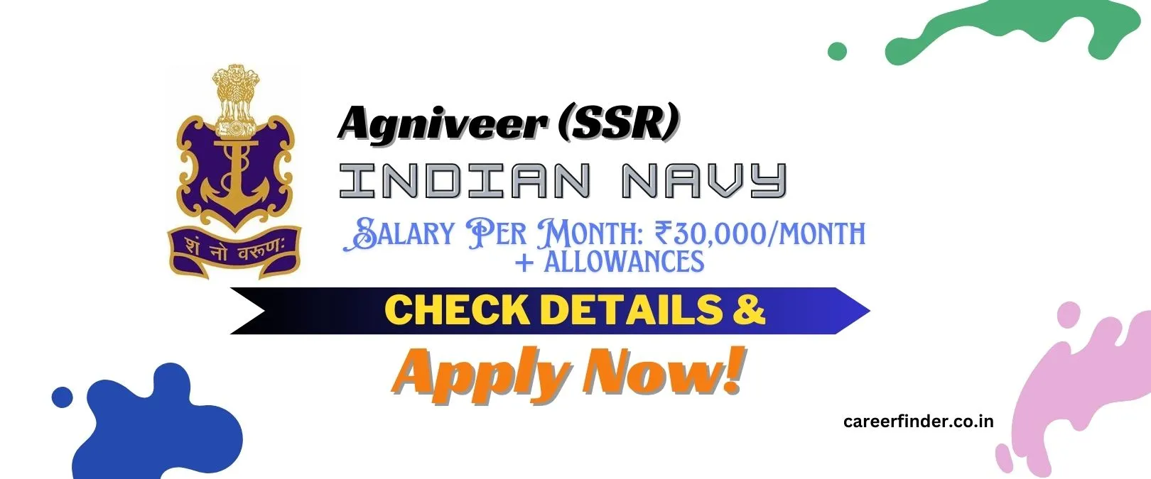 Join Agniveer SSR |Check Details | Apply Now - Career Finder